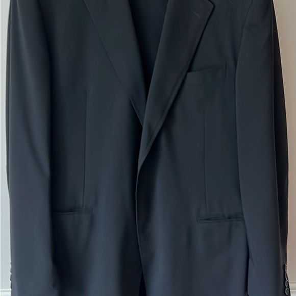 Canali | Suits & Blazers | Canali Made In Italy 0 Wool Black Suit 52r ...